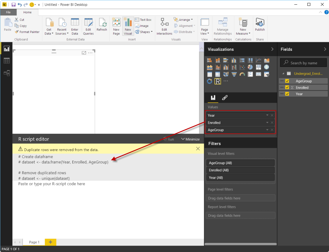 Getting Started With R Visuals In Power Bi Data And Analytics With Dustin Ryan